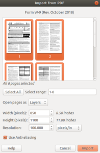 Edit and Export Multi-page PDFs with GIMP [2019] – Alan Reed